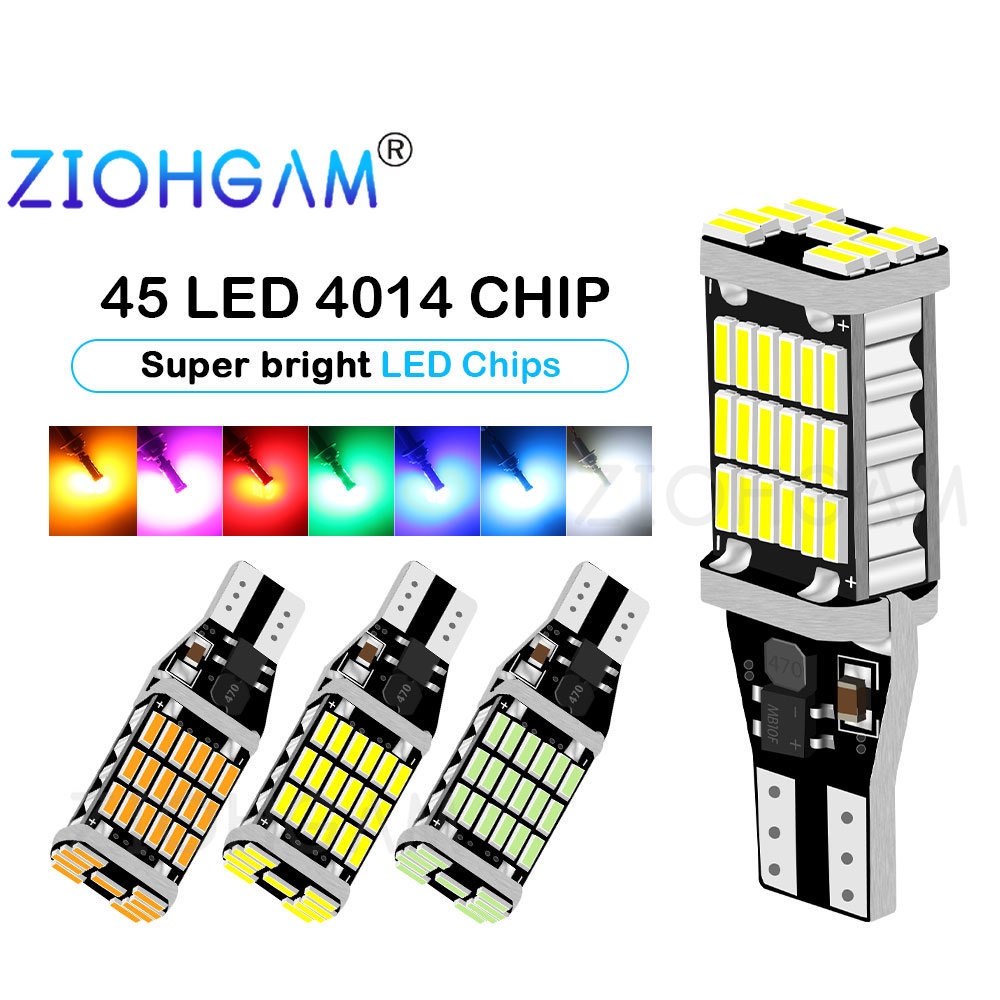 ZIOHGAM 2PCS T15 LED Bulb Park Light 921 920 912 W16W Reversing Light ...