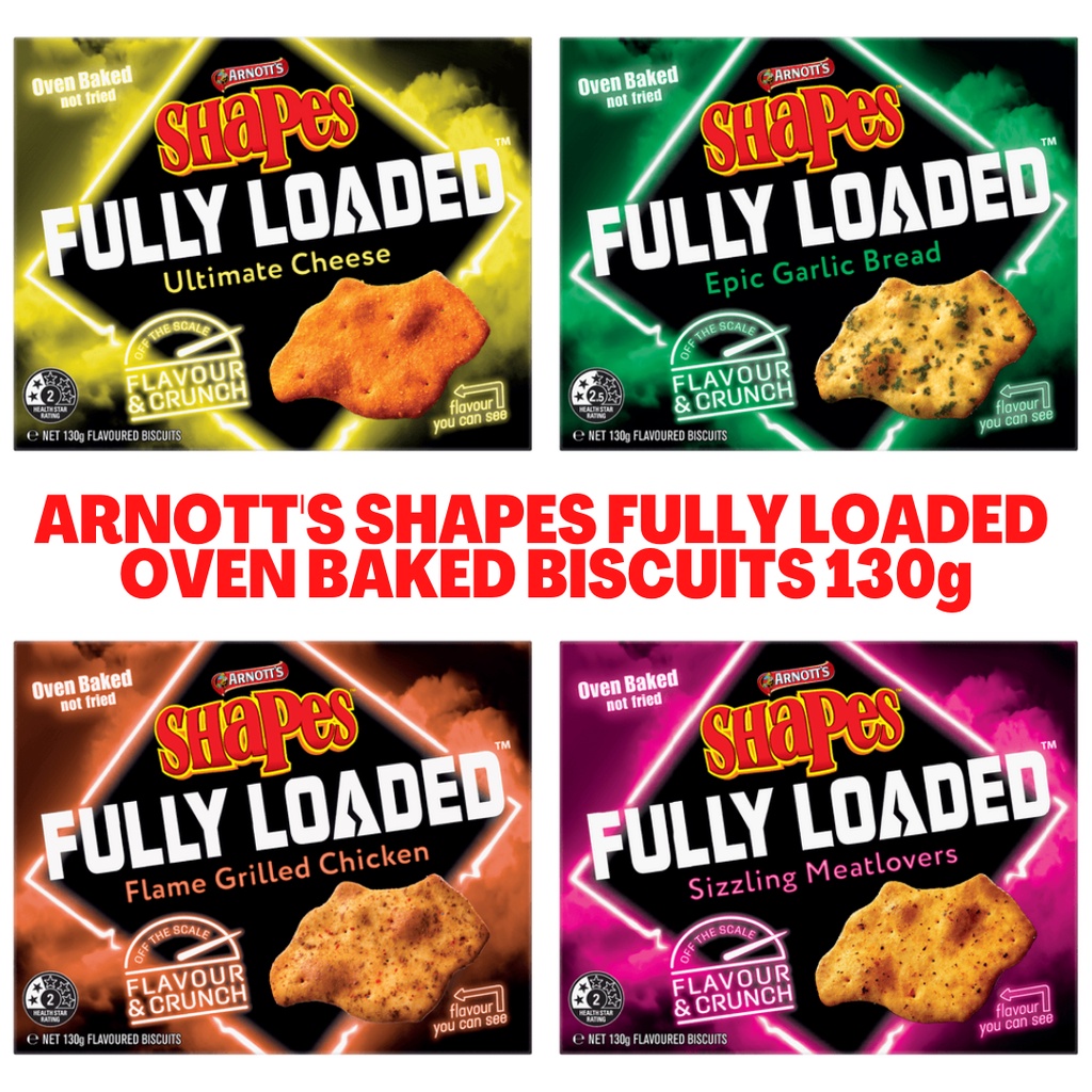 [FROM AUSTRALIA] ARNOTT'S SHAPES FULLY LOADED OVEN BAKED BISCUITS ...