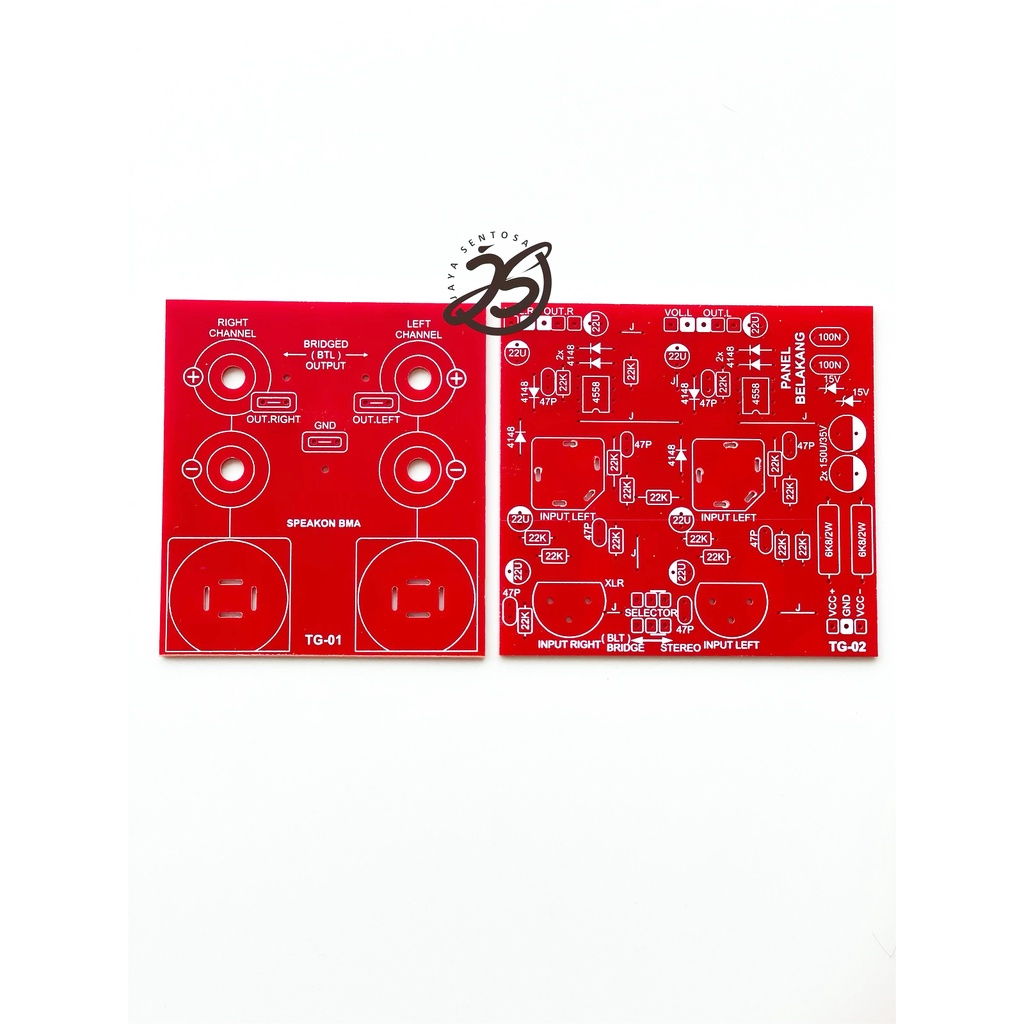 Pcb INPUT BALANCE CA SERIES CA10 CA20 CA30 Rear PANEL CA SERIES PANEL ...