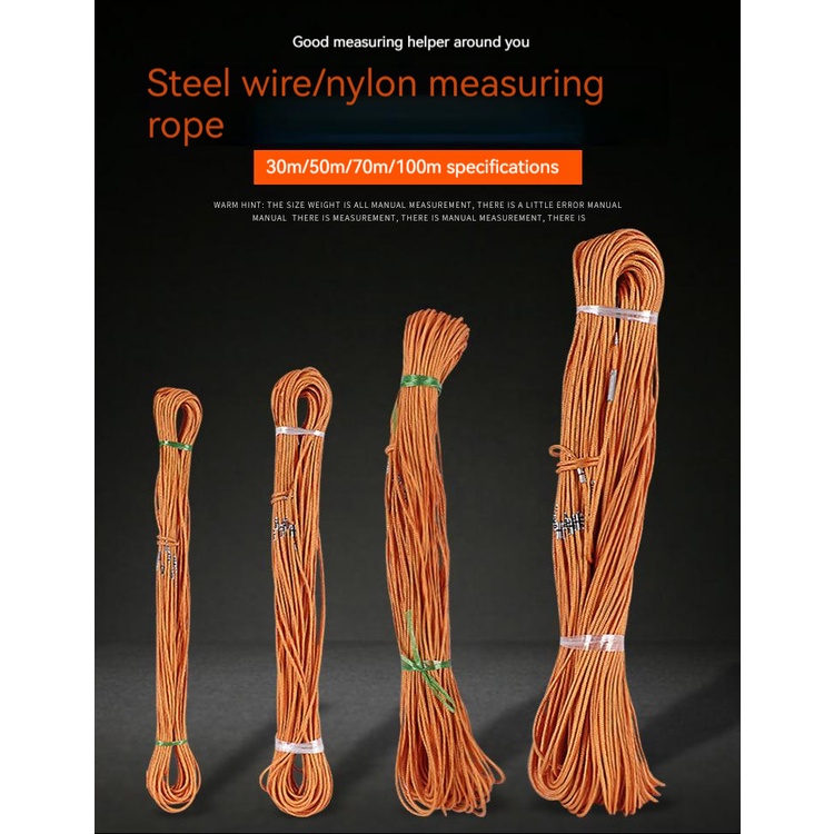 Measuring rope/nylon steel wire/pile foundation measuring rope/rope ...