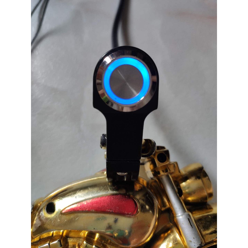 HEAVY DUTY CLAMP TYPE HALO SWITCH ALLOY PUSH BUTTON universal CLAMP ...