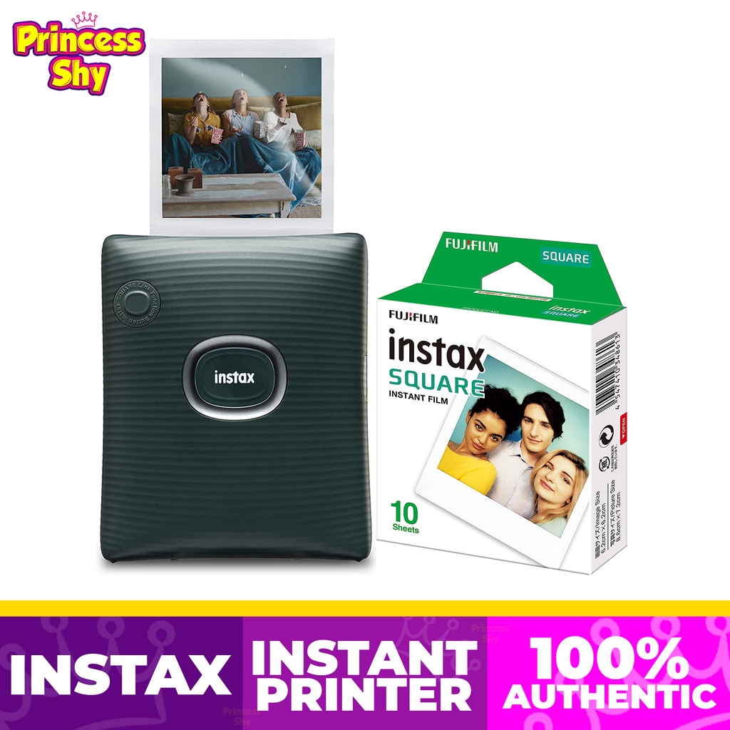 Fujifilm Instax Square Link Smartphone Printer with Free Square Films ...