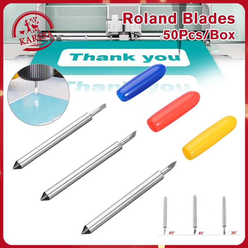 50PCS 30/45/60 Degrees Roland Blade Plotter Blades Vinyl Cutter Blades Lettering Blades | Shopee ...