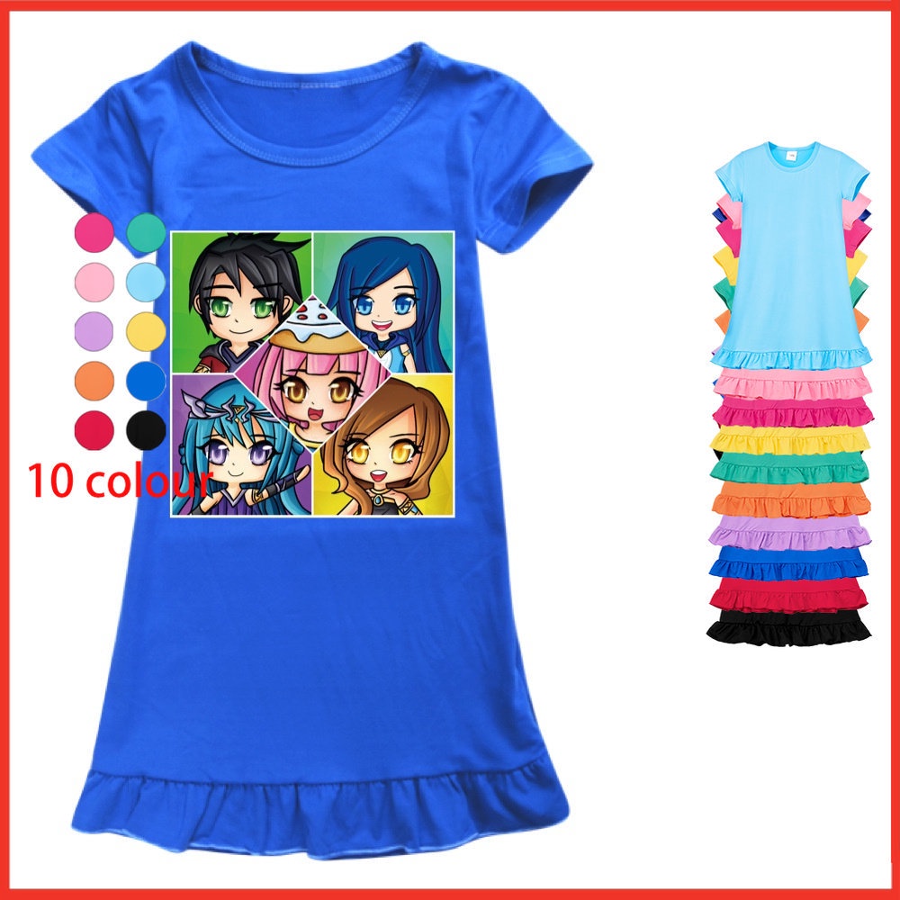 Its Funneh Milk Silk Nightdress Little Teen Girl Pajamas Dresses ...