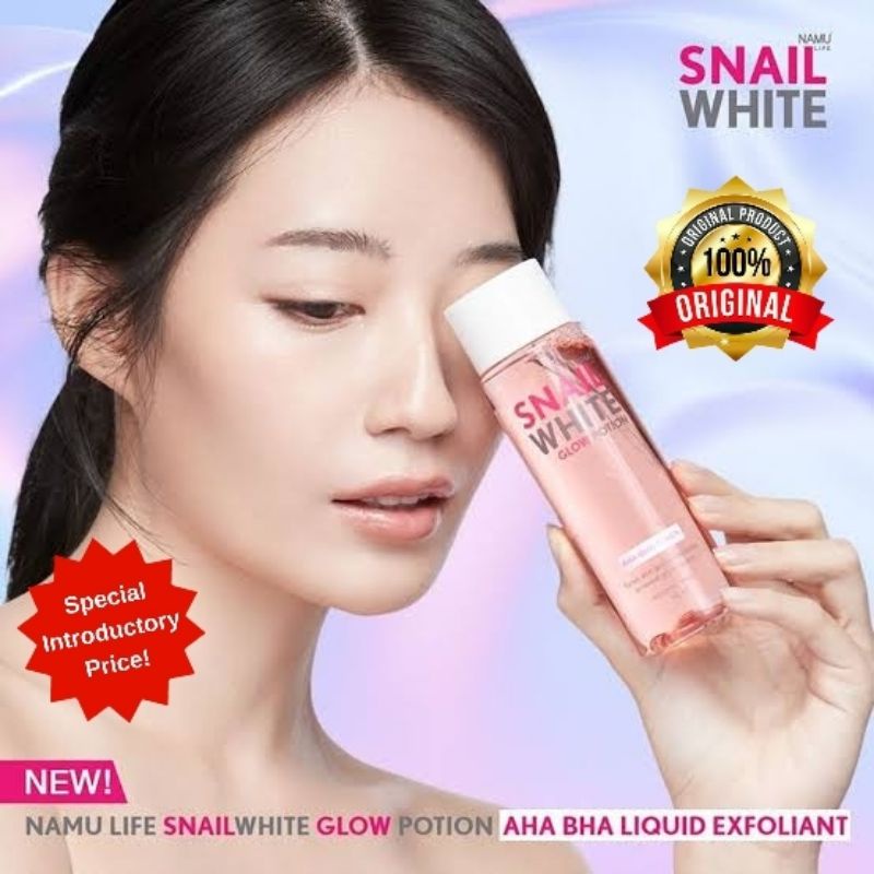 SALE! Snail White Glow Potion AHA-BHA Toner (50ml) Alcohol Free ...