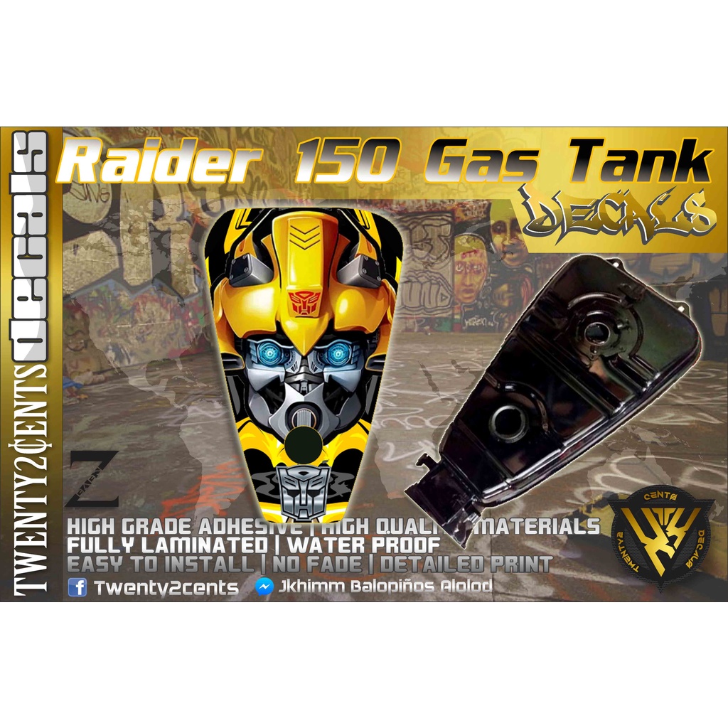 Suzuki Raider 150 Carb / Reborn High-Quality Gas tank Decal Stickers ...