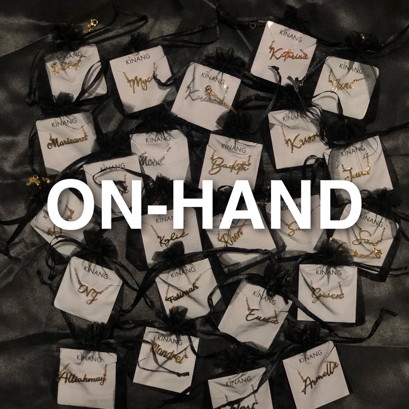 Kinang: ON-HAND Name Necklace (Hypoallergenic & Non-tarnish, On Hand ...