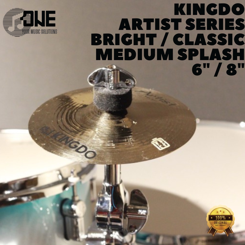 Kingdo Artist Series Bright/Classic Medium Splash 6" 8" Cymbal Drum ...