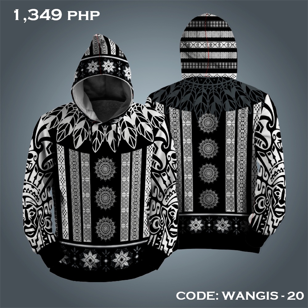 Philippine Ethnic Tribal Inspired Hoodie Tatak Pinoy Hoodie Long Sleeve ...