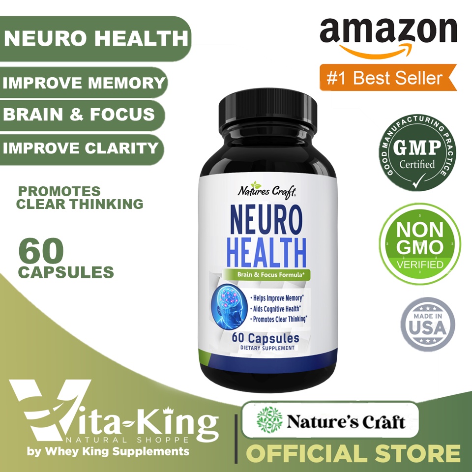 Neuro Health Brain & Focus Formula 60caps | Improve Memory, Promotes ...