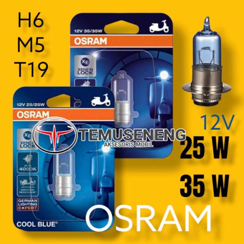 Osram H6 Motorcycle Headlight Halogen Automatic Duck Bulb 35W 25W - 12V ...