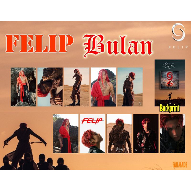 FELIP BULAN photocards set of 10pcs glossy matte glitter etc | Shopee ...