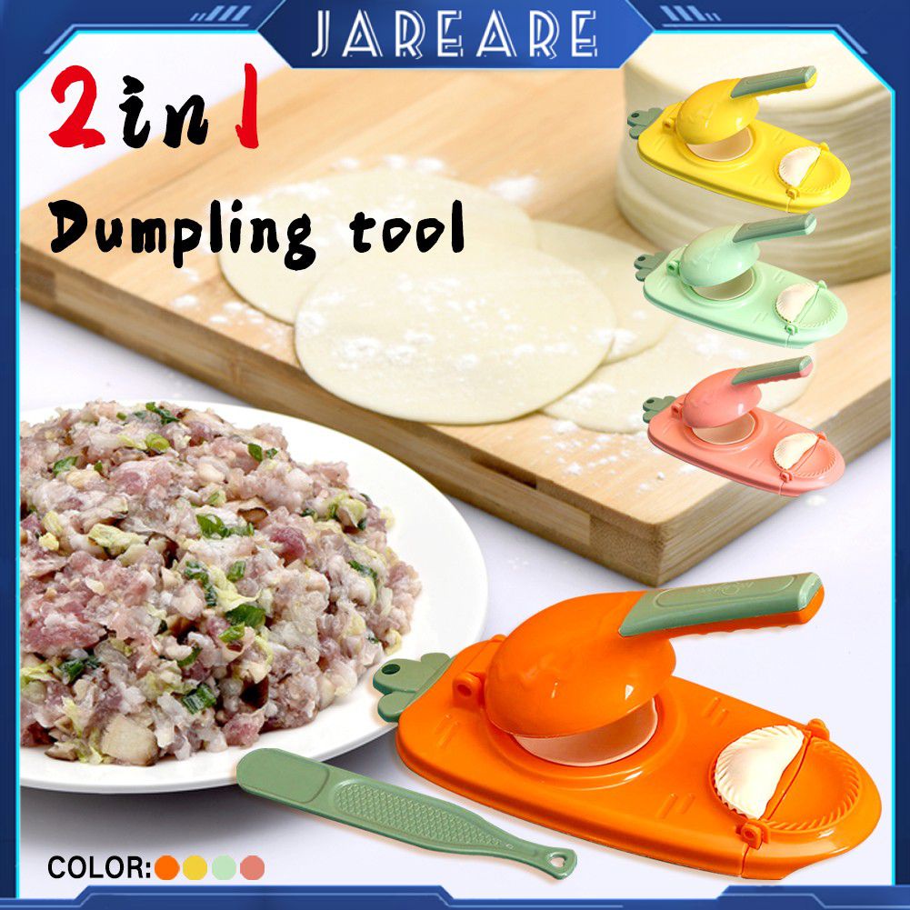 2 In1 Easy Simple Dumpling Skin Dough Maker Pressing Tool Manual Mold ...