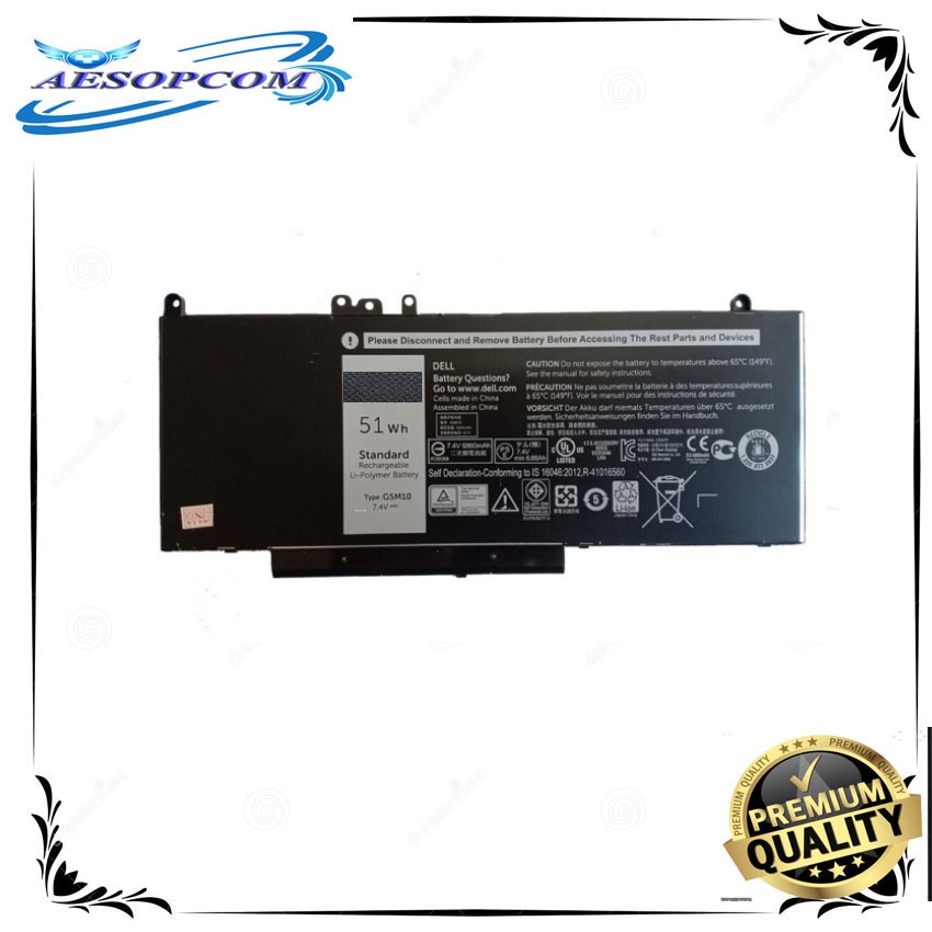 Laptop Battery G5M10 for Latitude E3450 E5450 E5470 E5550 Type R9XM9 ...