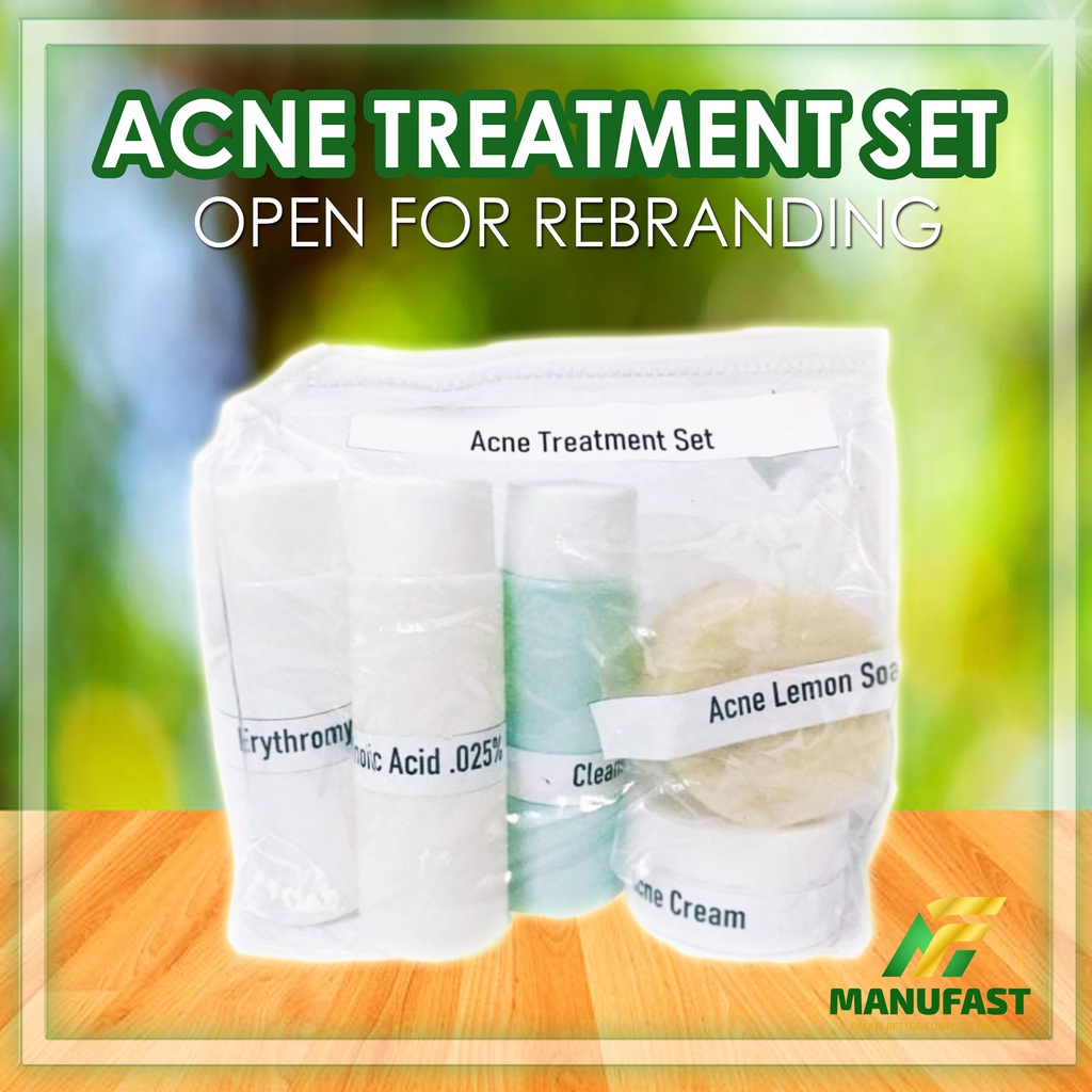 Acne Treatment Set pimple marks remover and whitening regular | Shopee ...