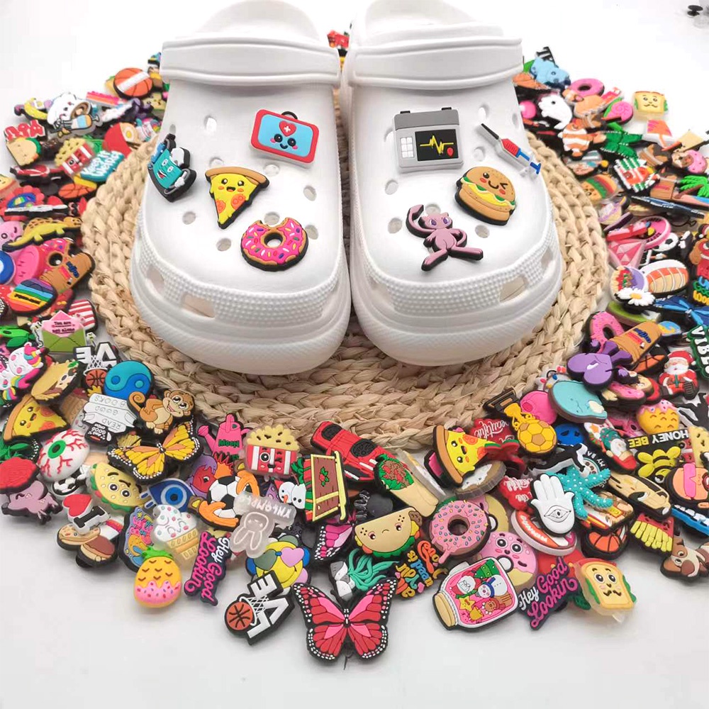 8/12/20pcs/Set Random Style Cute Cartoons shoe Charms Pins shoes pin ...