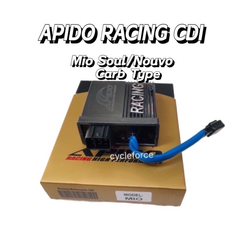 motorcycle apido racing cdi for MIO SOUL carb type or NOUVO no limiter ...