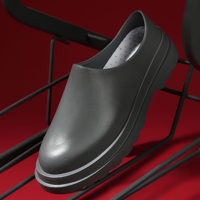 Baotou Slippers Men's Kitchen Dedicated Thick-Soled Waterproof Chef ...