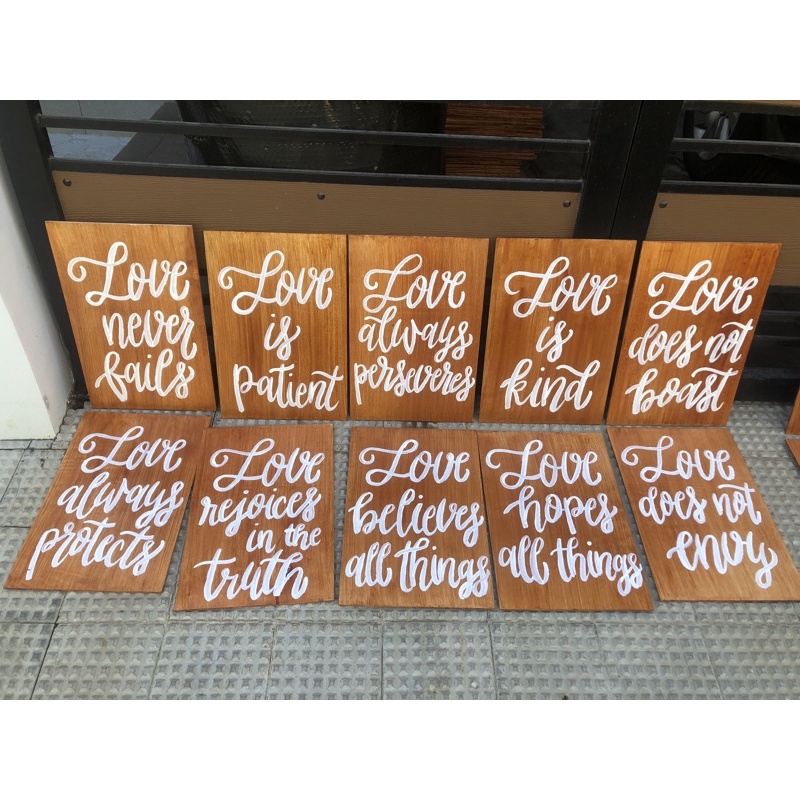 Rustic aisle boards / Sign Boards / Wedding-wood | Shopee Philippines