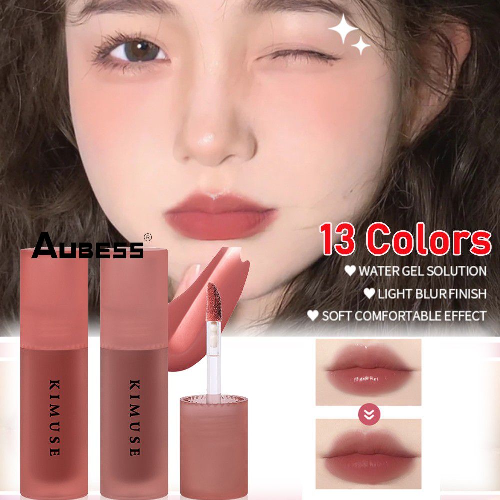 Kimuse 13 Shades Lip Tint Water Tint Lip Glaze Velvet Matte Waterproof ...