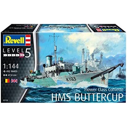 Plastic Model Assembled REVELL Scale 1/144 Flower Class Corvette HMS ...