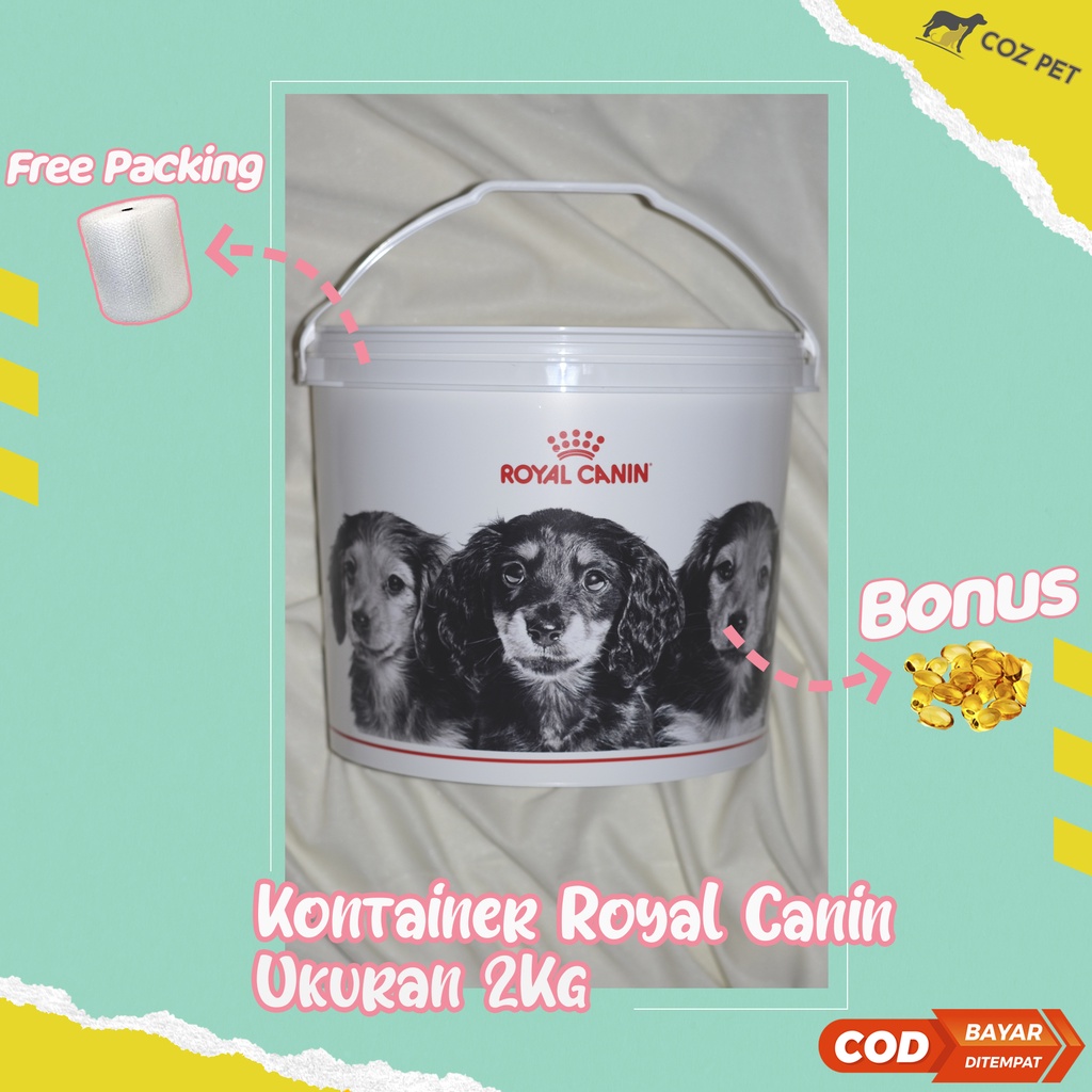 Royal Canin Container Size 2 Kg Cat Dog Food Storage Container Made ...
