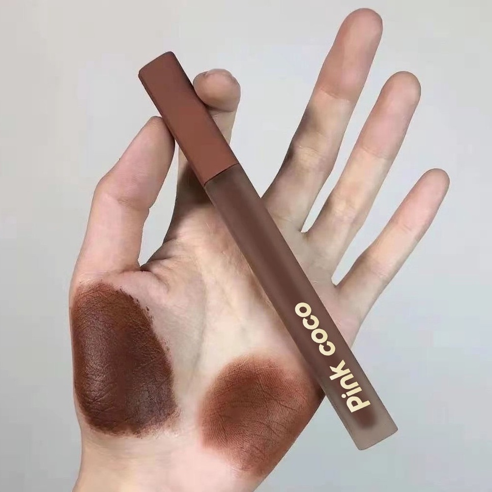 Pink Coco Matte Lip Mud Pink Satin Soft Touch Creamy Moisture Matte ...