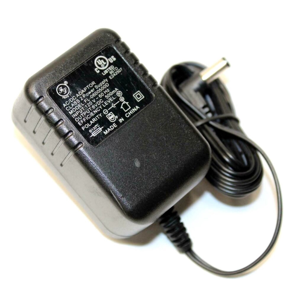 Feng Lai Fl-0600500D Ac/Dc Adaptor Class 2 Power Supply Output 6V 500Ma ...