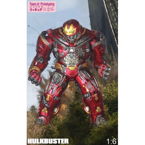 Action Figure Avengers Crazy Toys Hulkbuster Battle Damage Scale 1:6 ...