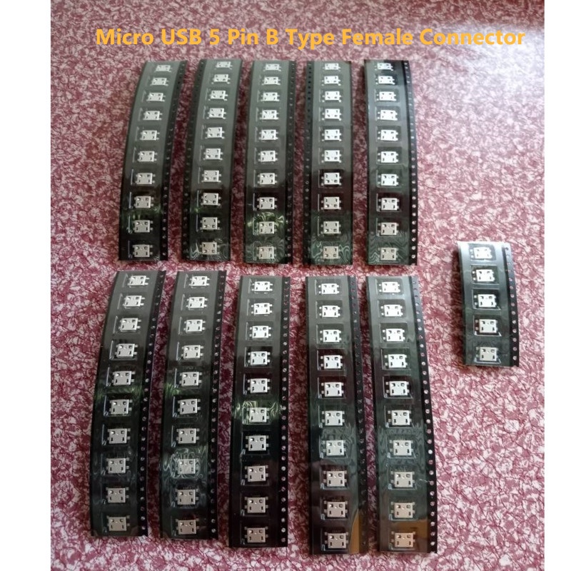 10 100pcs V880 Micro Usb 5 Pin B Type Female Connector For Mobile Phone Micro Usb Jack Connector