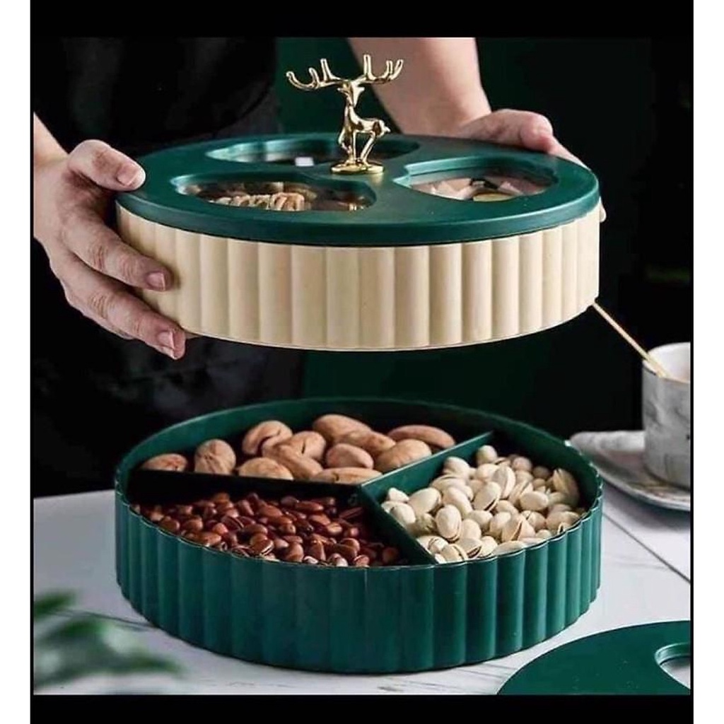 Jam tray CNY - Candy tray CNY 2024 2-tier deer | Shopee Philippines