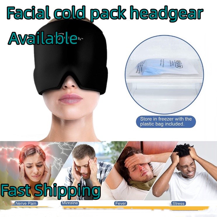 Ice Pack Headache Migraine Relief Cap Cold Therapy Mask Bag Migraine ...
