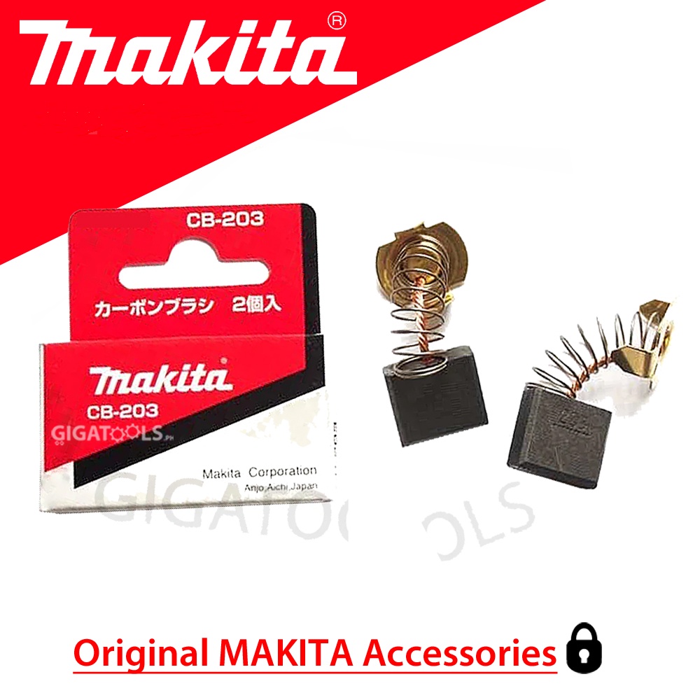 Makita 2414NB Original Carbon Brush 203 / 203A / CB-203 / CB-203A ( CARBON BRUSH ONLY ) | Shopee ...