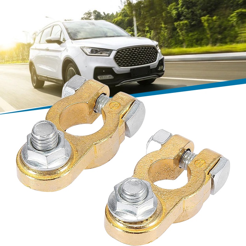 2PCS Heavy Duty Car Truck Battery Top Post Cable Terminal Cable Head ...