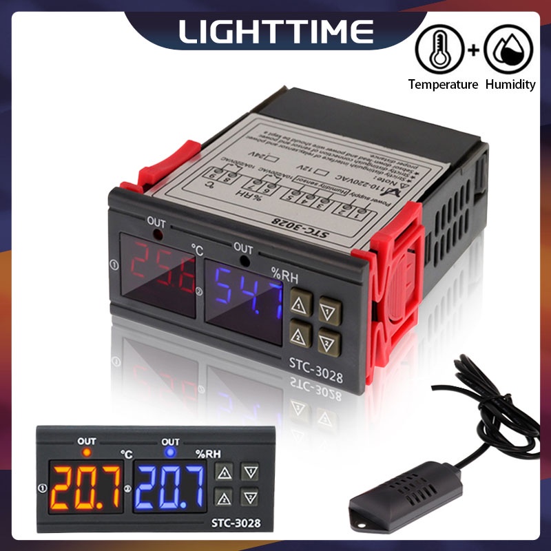 Smart Digital Temperature Humidity Controller Dual Digital Display ...