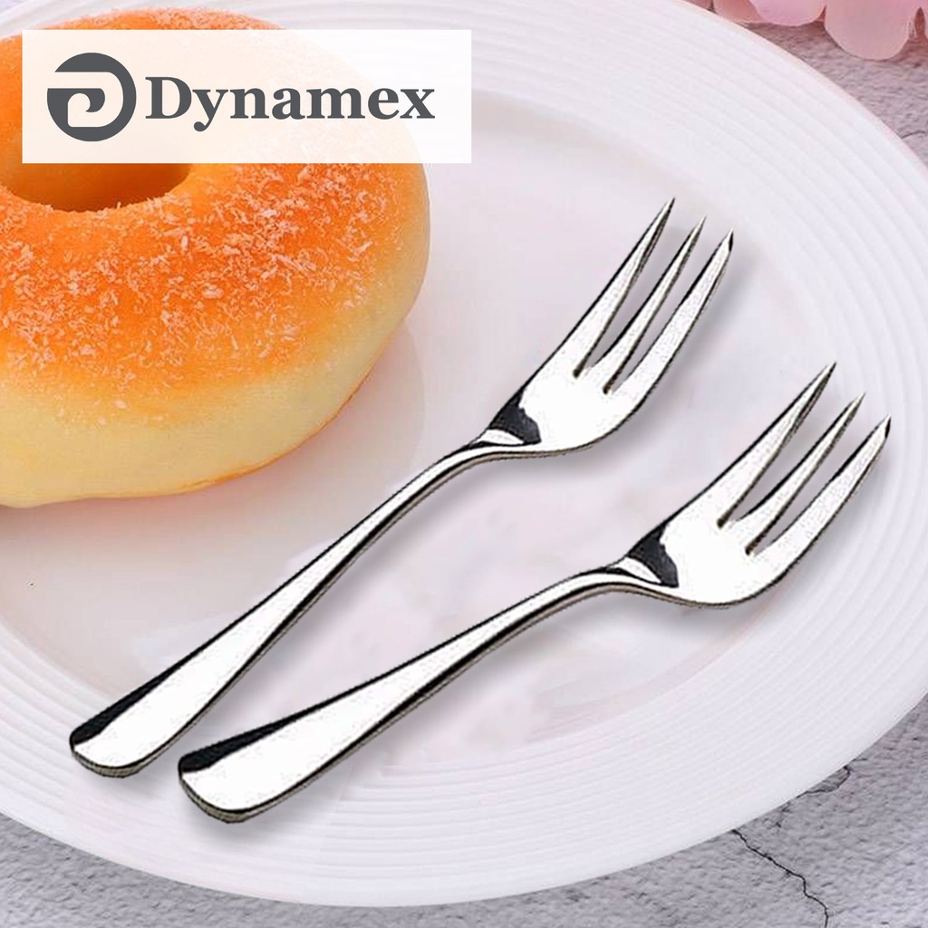 Dynamex K198 15cm Cake Dessert Salad Cocktail Small Fork Stainless Steel 6pcs Set CTAB169 ...