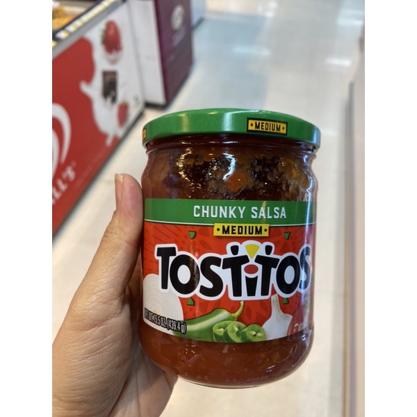 Tostitos Chunky Salsa Medium 439.4 G. Sos For Dip With Corn Plate Mixed ...