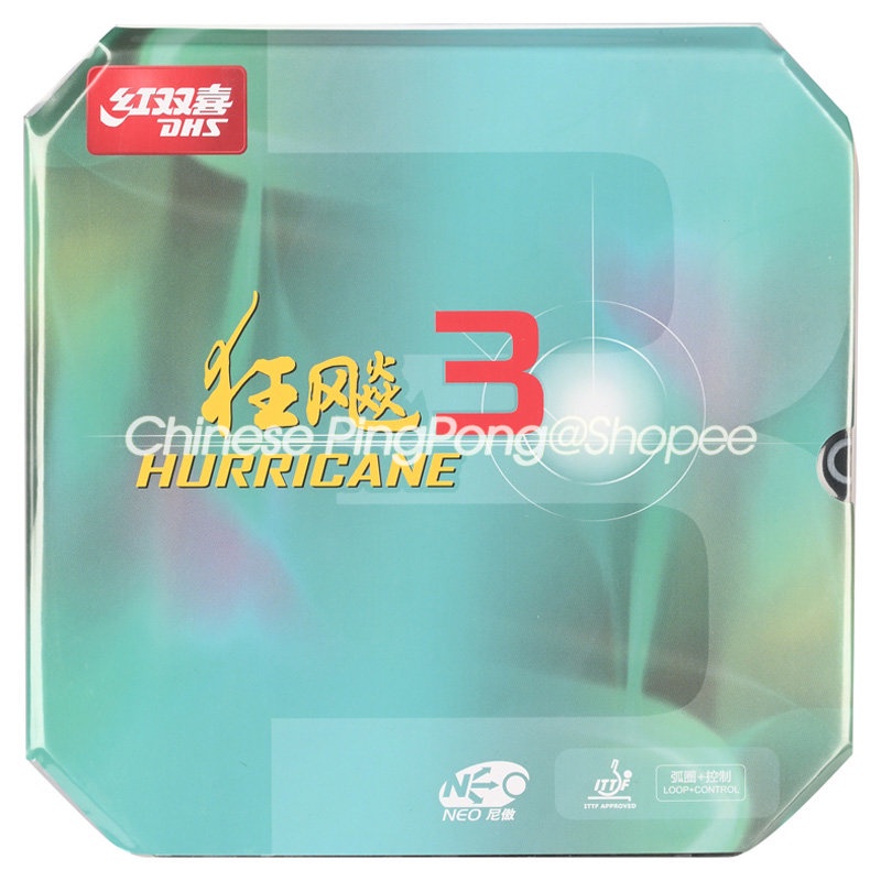 Original DHS Hurricane 3 NEO Table Tennis Rubber | Shopee Philippines