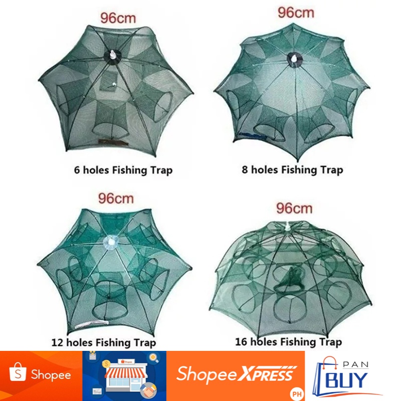 Portable Automatic Folding Umbrella Trap Type Fishing Net Nylon Crab ...