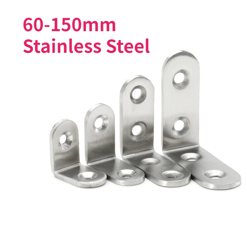 60-150mm Stainless Steel 90 Degree Angle Bracket Corner Brackets Joint ...