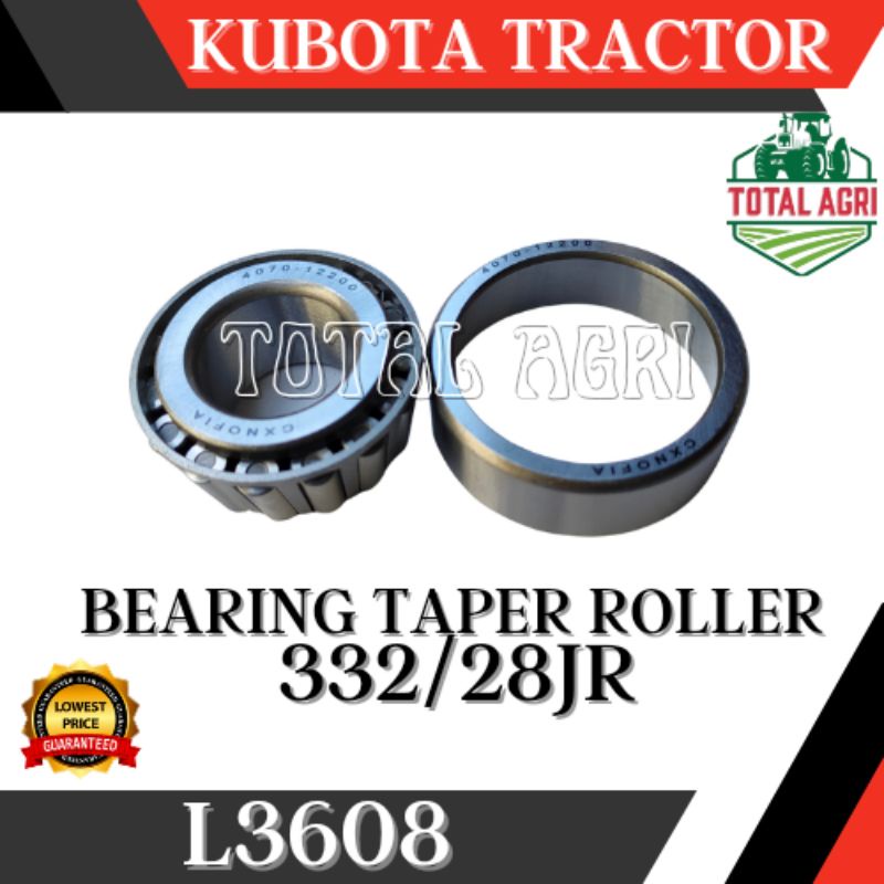 Bearing Taper Roller Front Pinion Kubota Tractor L3608 332/28JR ...