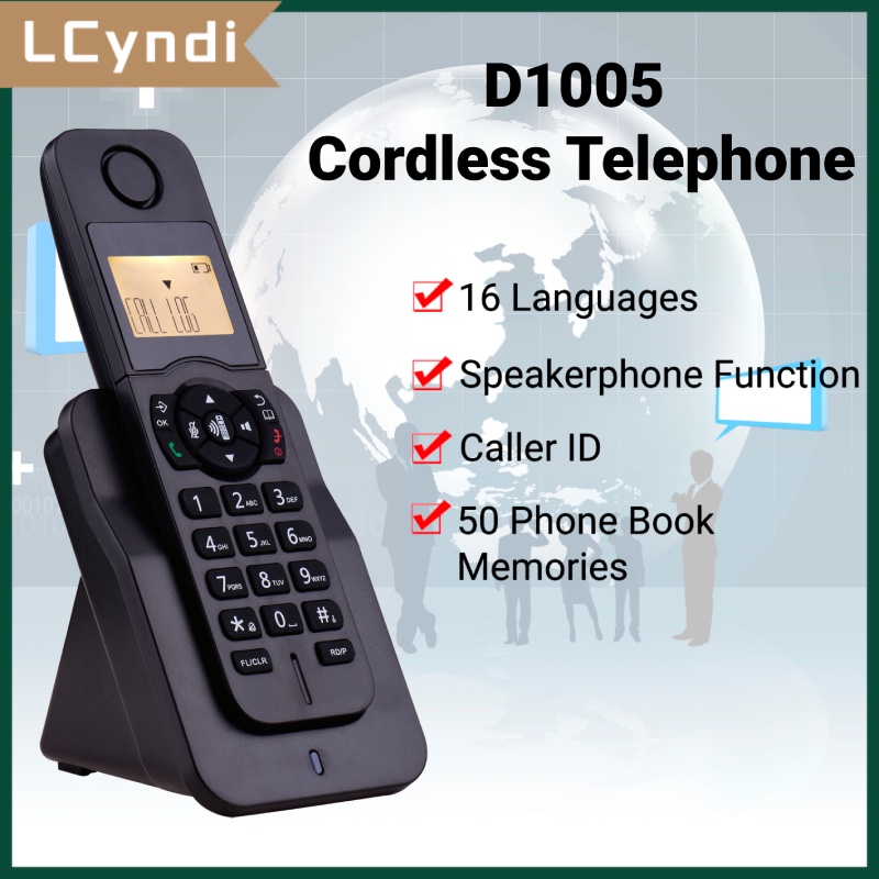Cordless Telephone Digital Landline Phone With Speaker Office Home Telephone Wireless Landline ...