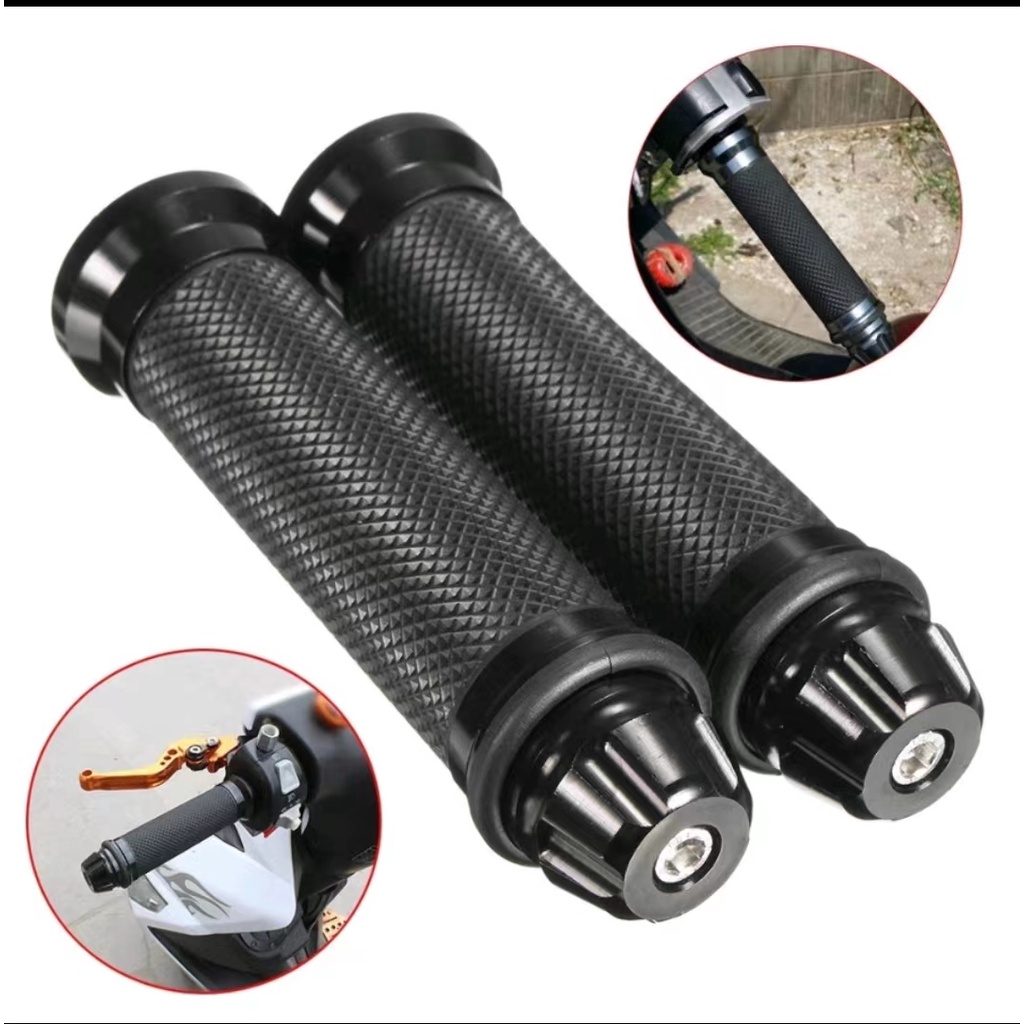 Racing Motorcycle Universal Handle Grips CNC Aluminum Handle Bar ...