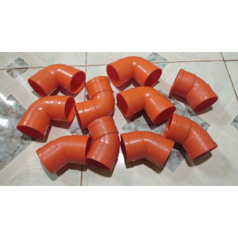 Random Brand 100pcs PVC Orange Sanitary Elbow 2" 2inches Wholesale ...