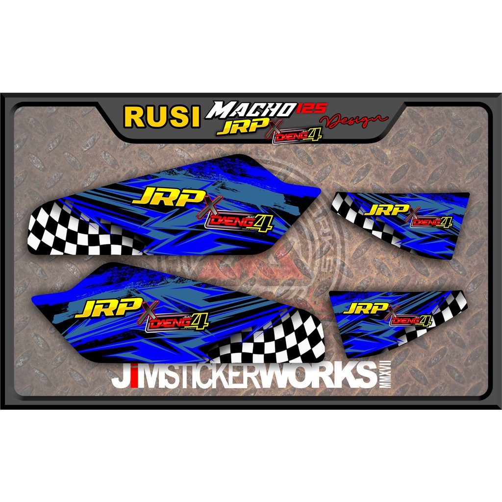 RUSI MACHO 125 JRP X DAENG DECALS TANK AND SIDE COVER. (SOLD AS SET ...