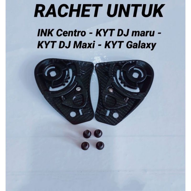 || KYT DJ MARU, KYT GALAXY, INK CENTRO, KYT DJ MAXI HELMET GLASS RACHET ...