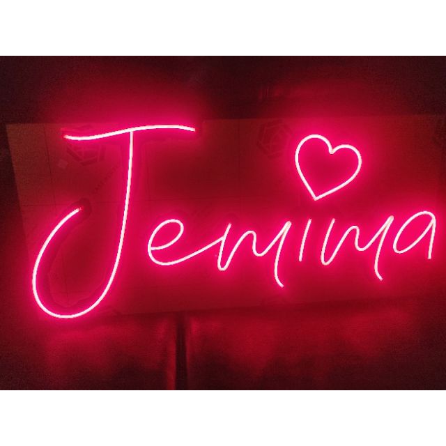Custom Neon Sign ( Jemima ) | Shopee Philippines