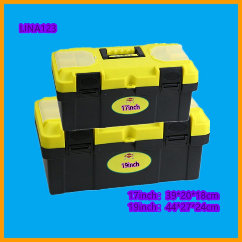 18 Inch Plastic Tool Box for Tool, Hobby, or Craft Storage Toolbox with ...