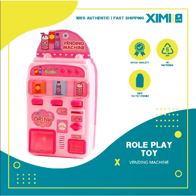 XIMI Vogue Vending Machine Role Play Toy Blue/Pink | Shopee Philippines