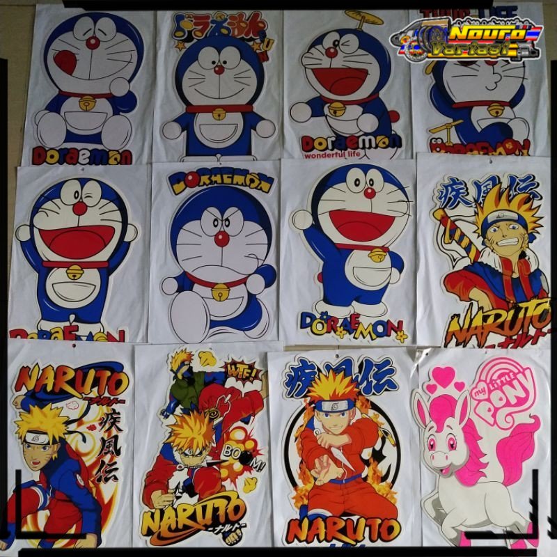 Doraemon Naruto Vinyl dashboard Sticker pony metik Mio Vario Beat Mio ...